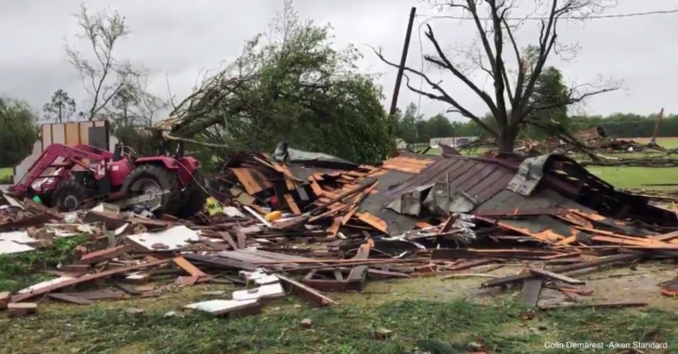 See storm, tornado damage from Seneca, SC, Lowcountry and Midlands