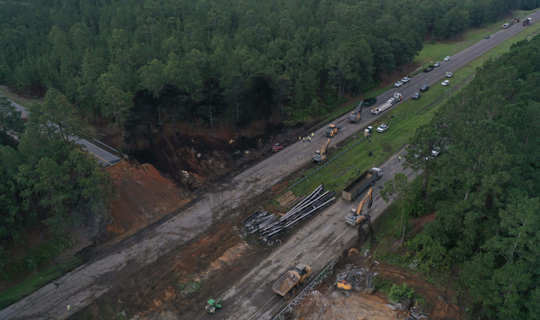 I-20 Reopened In Aiken County After Crash Destroyed Overpass - FITSNews